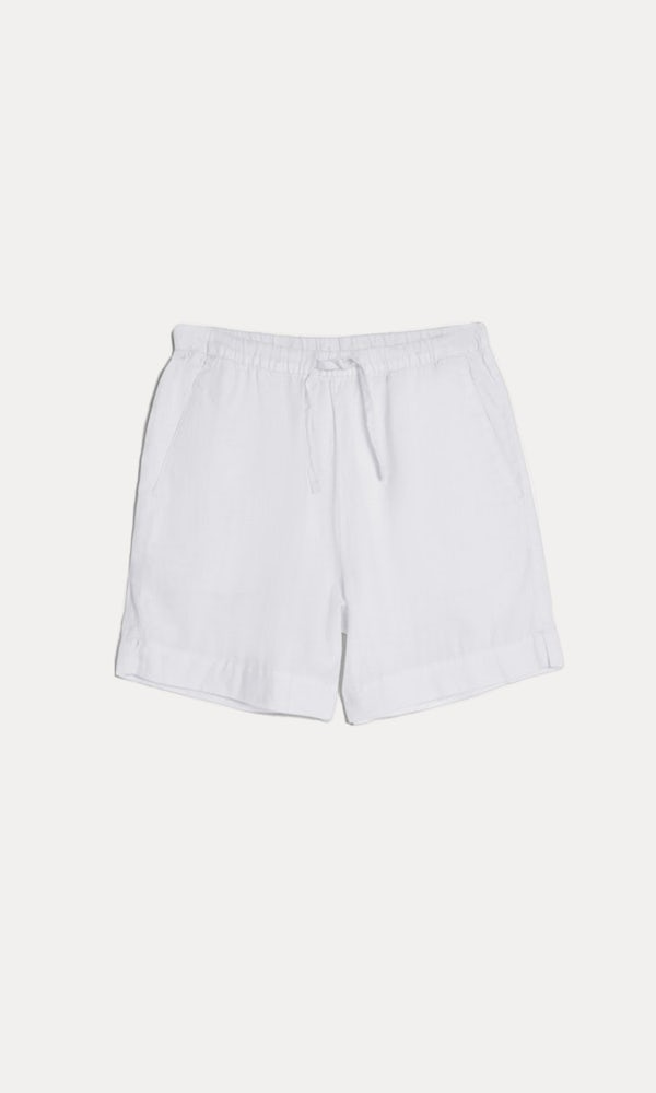 Vit Shorts i 100% linne | Dam | | Cubus