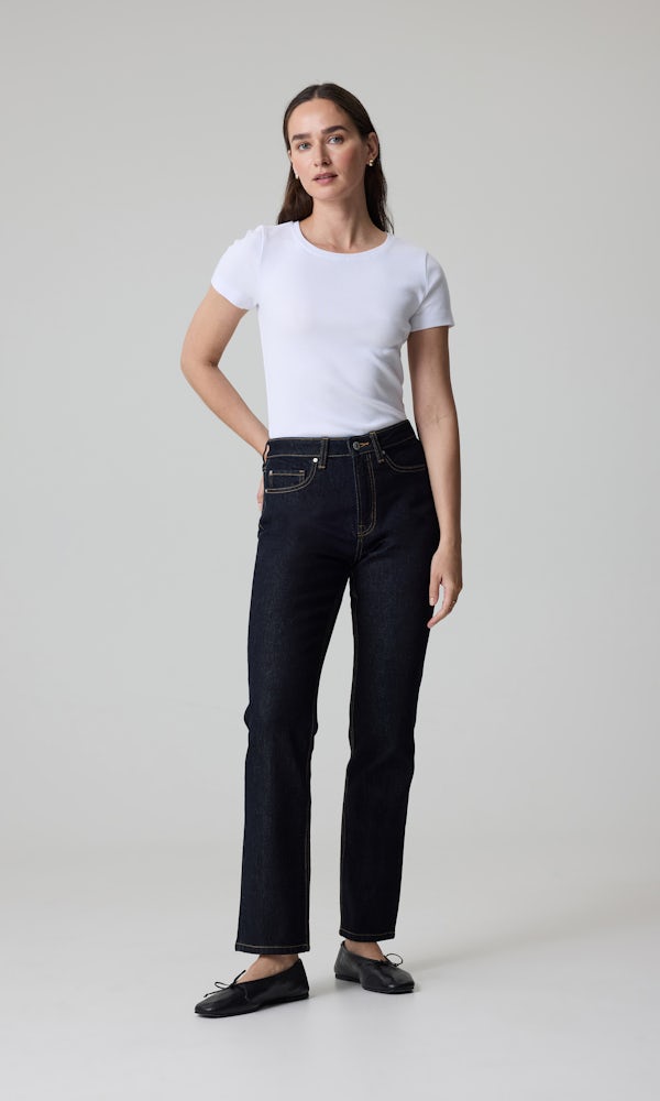Mid waist straight jeans | Dam | | Cubus